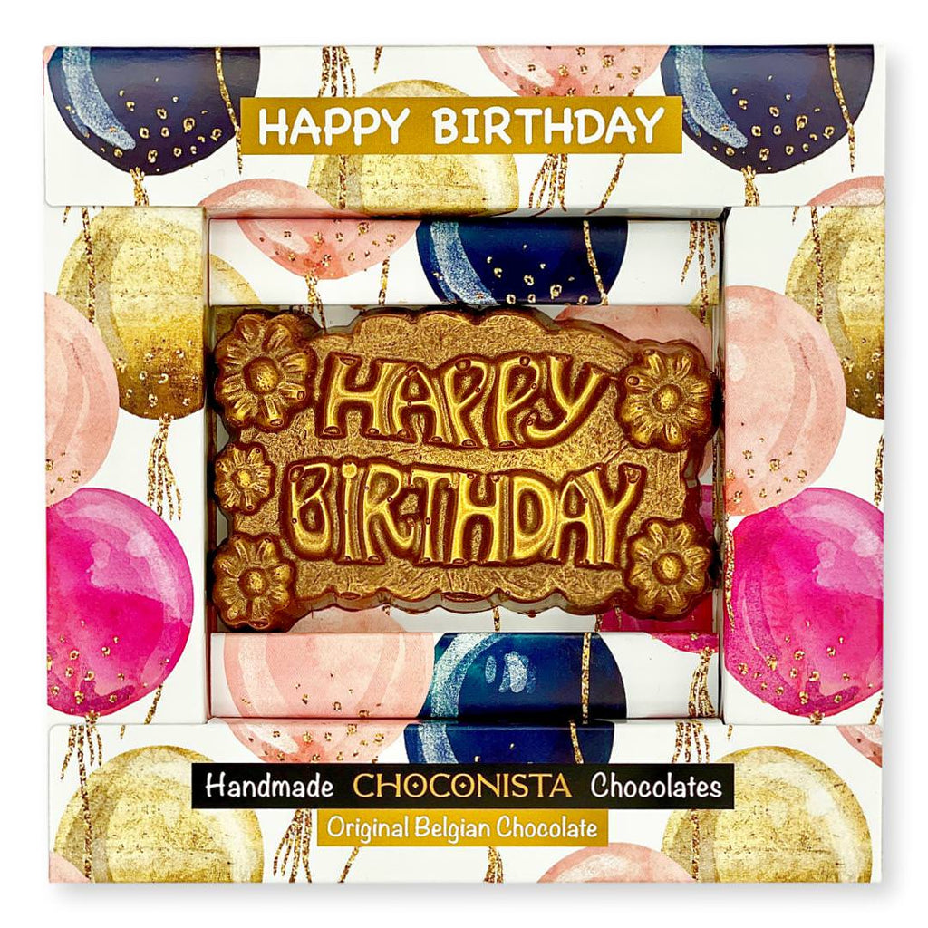Chocolade Happy Birthday Badge | Choconista